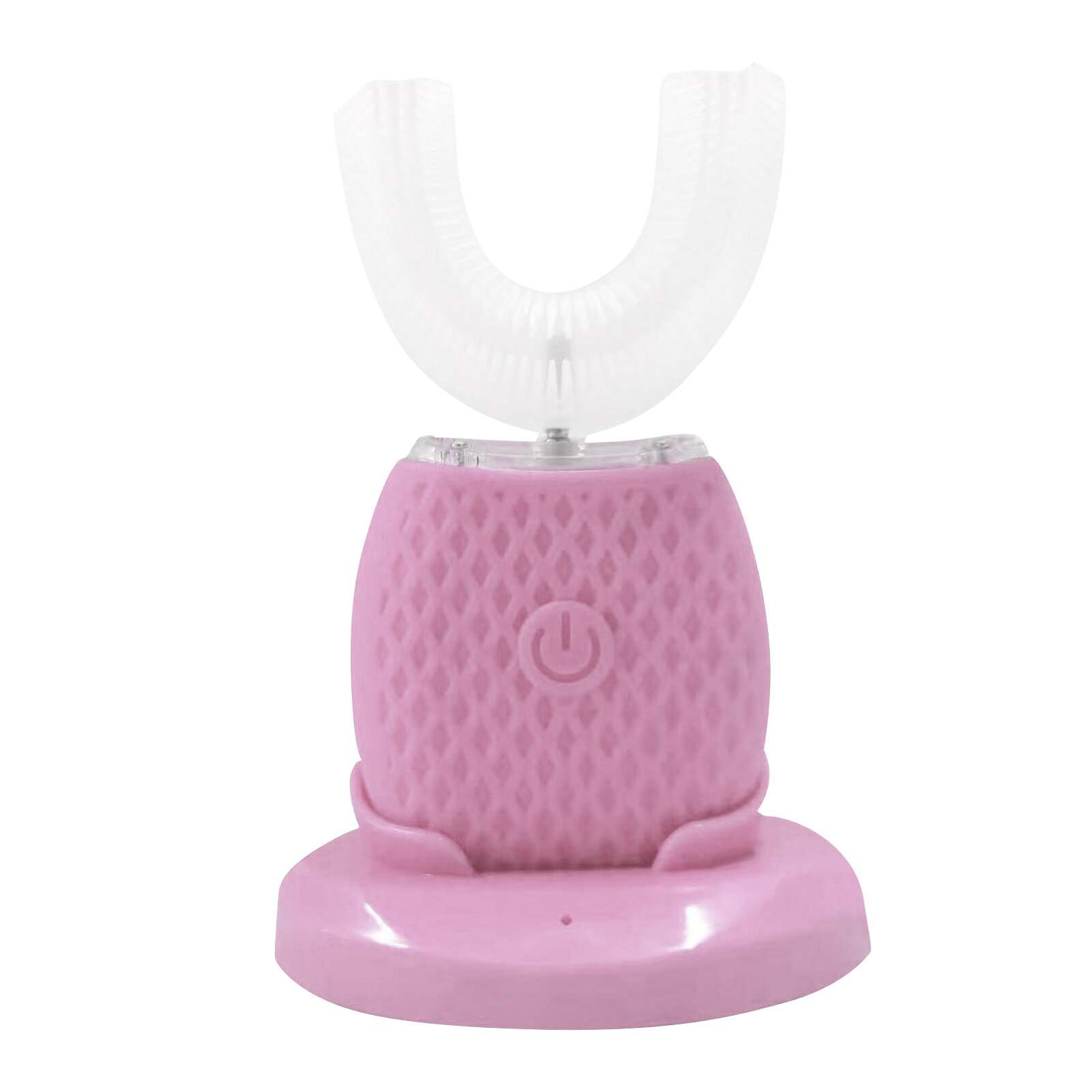 Электрическая зубная щетка U-образная для взрослых 360 градусов беспроводная заряжаемая автоматическая с автоматическим таймером 30с водонепроницаемая IPX7 черный розовый синий белый 5 В 3.2-3.7 В 5000-15000 раз/мин 200 мАч 90 мин 6*3*10.5 см 120 г 1 шт