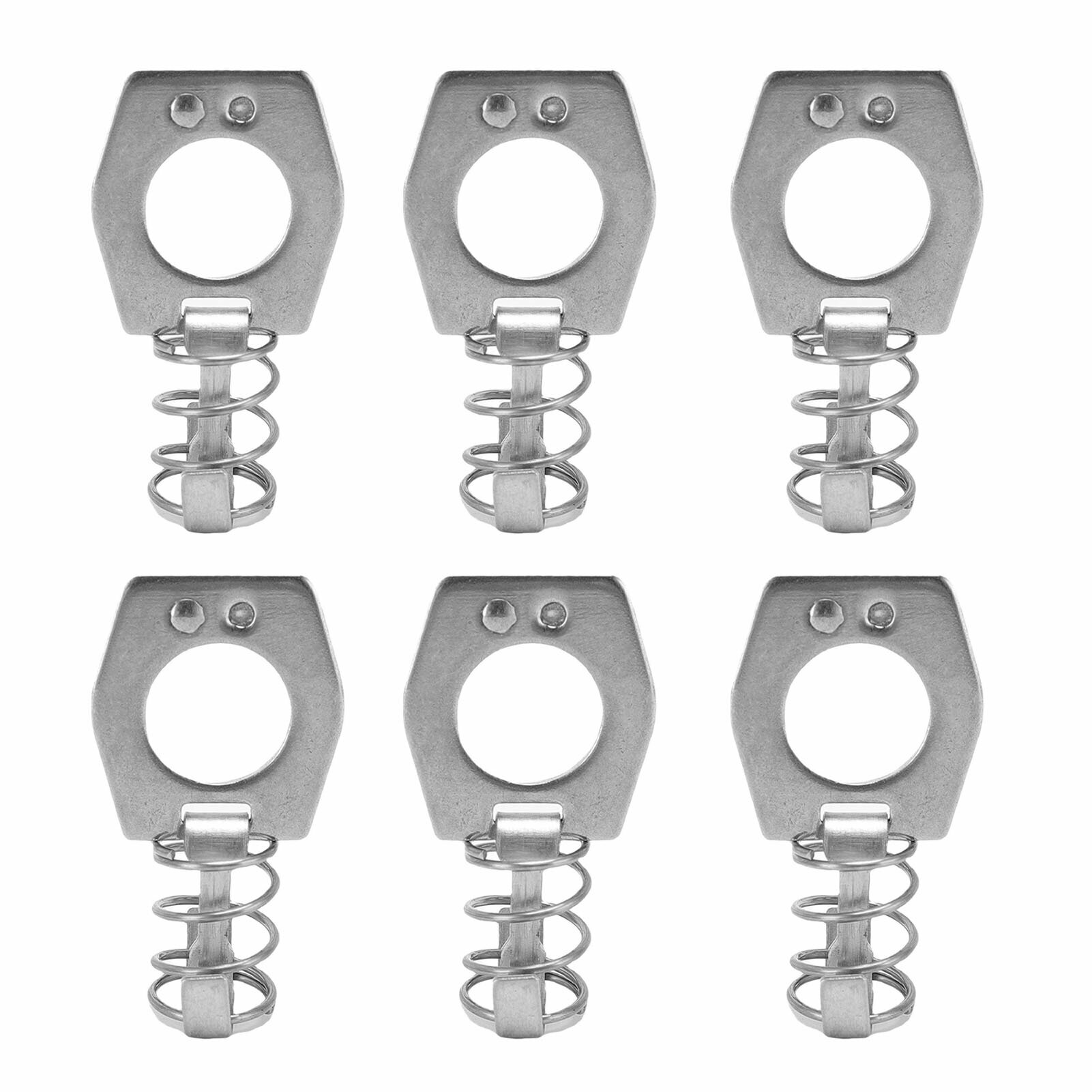 6 шт. Защелки-фиксаторы для водонагревателей автодомов из нержавеющей стали, устойчивые к коррозии, для крышек газовых баллонов.