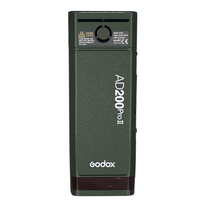 3M защитная пленка для карманного вспышки Godox AD200Pro II - зеленая кожаная текстура