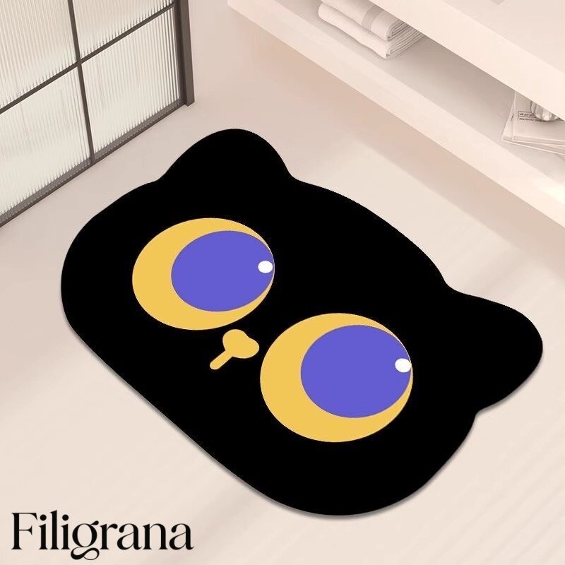 Мягкий коврик для ванной из диатомитовой земли Filigrana обладает впитывающими свойствами и не скользит.80cm*120cm