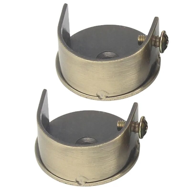 2 боковых кронштейна для карнизов с римским стержнем диаметром трубы 28 мм, 28 боковых кронштейнов из зеленой бронзы