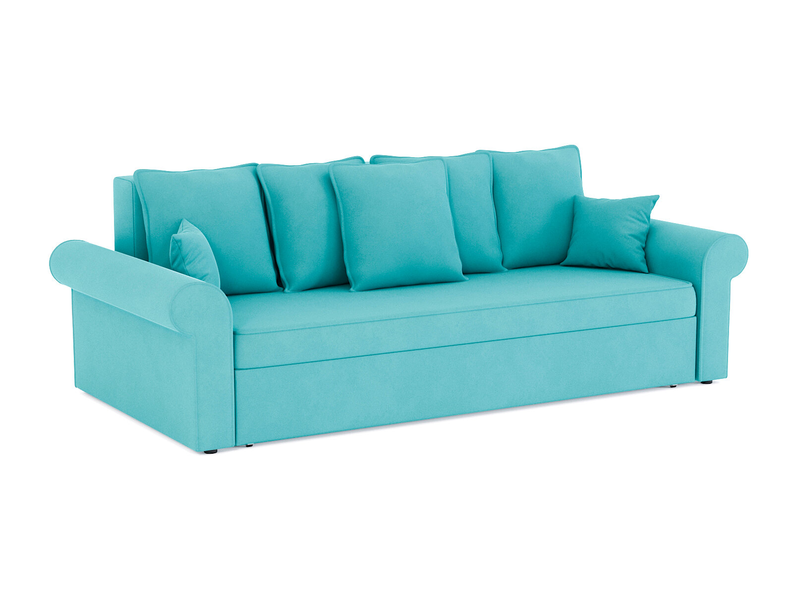 Диван - кровать Гамбург, еврокнижка, 243*108*94, велюр Зара Азур 48