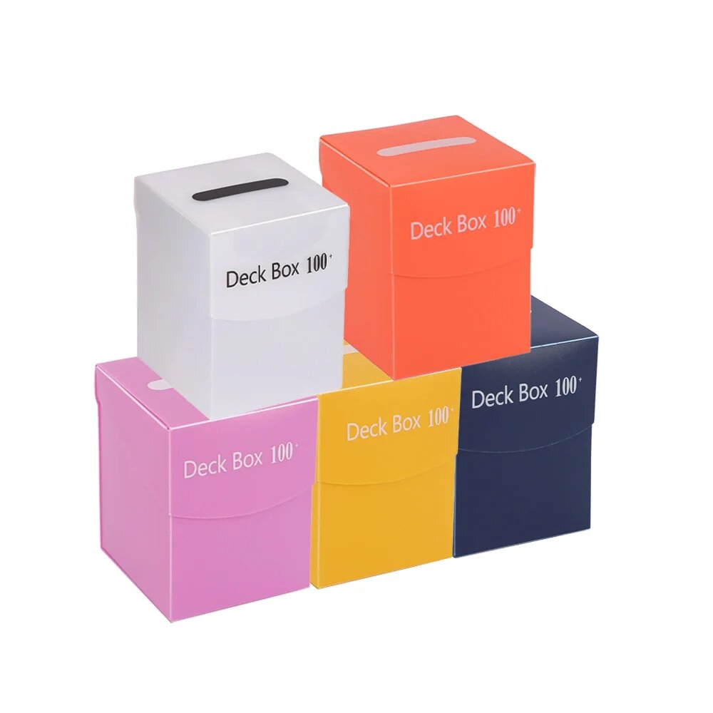 Многоцветный чехол для хранения коллекционных карточек, 1000+ карт без рукавов, водонепроницаемый прочный чехол для колоды для карт MTG TCG с 5 разделителями