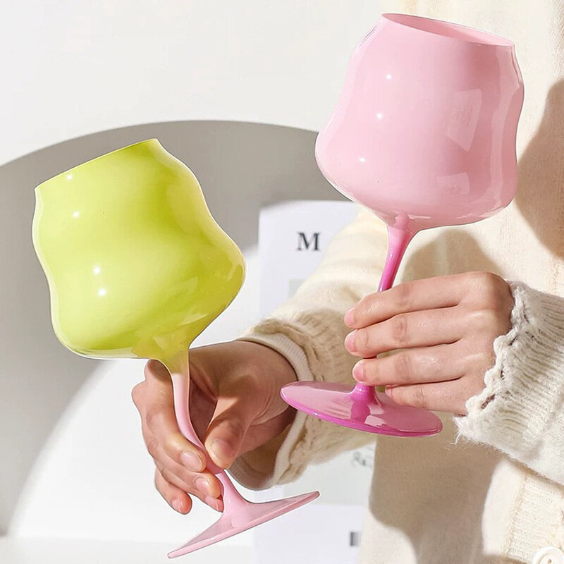 Сладкие облачные бокалы в пастельных тонах, стеклянные бокалы для десертных вин и коктейлей