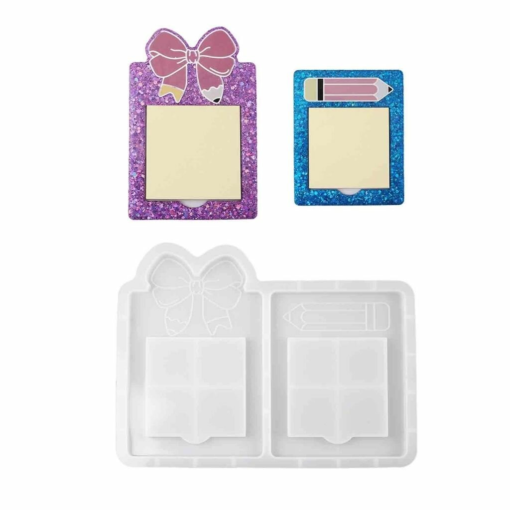 Diy crystal epoxy smol post-it sticker board форма для изготовления стикеров-форма с бантом
