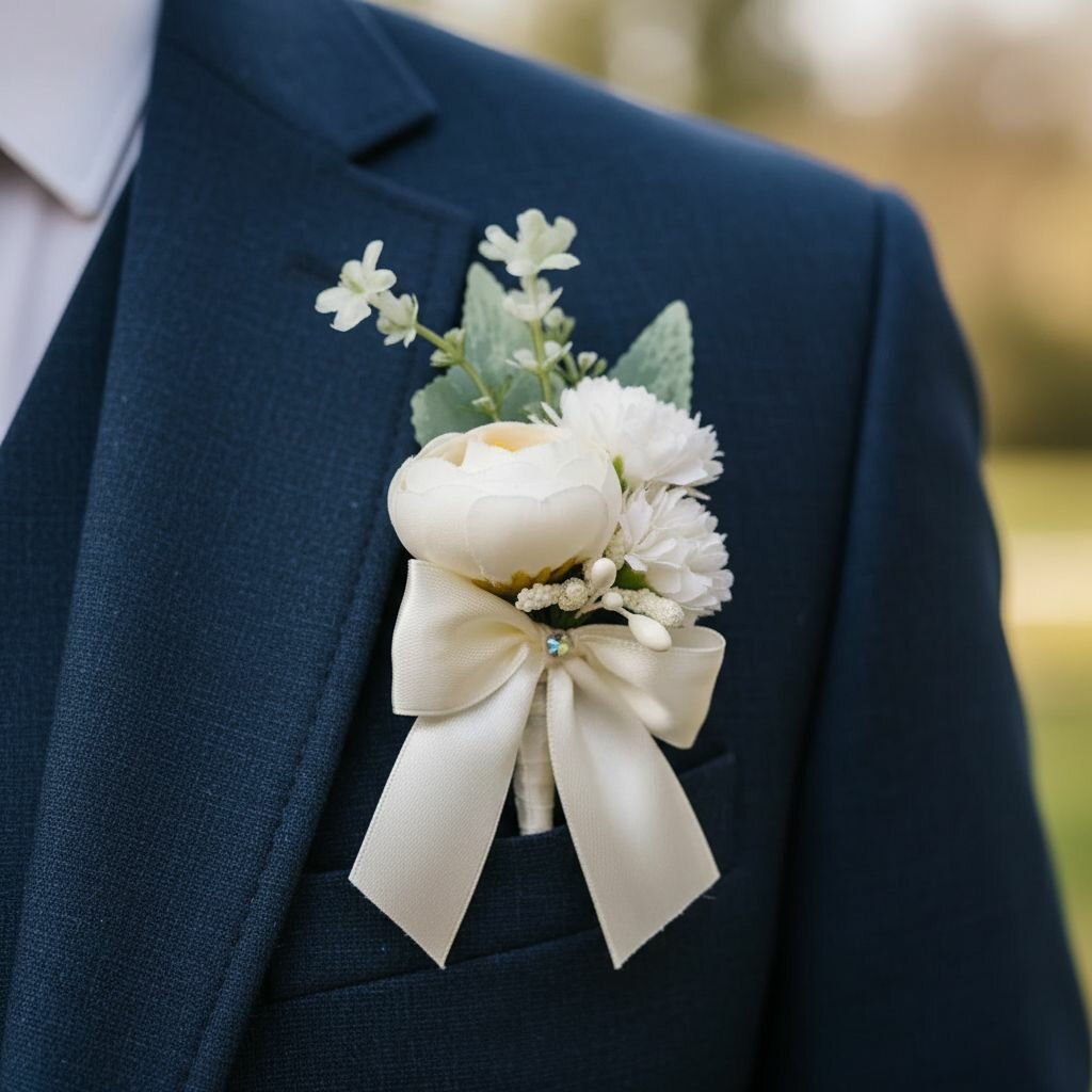 Бутоньерка для жениха или свидетеля