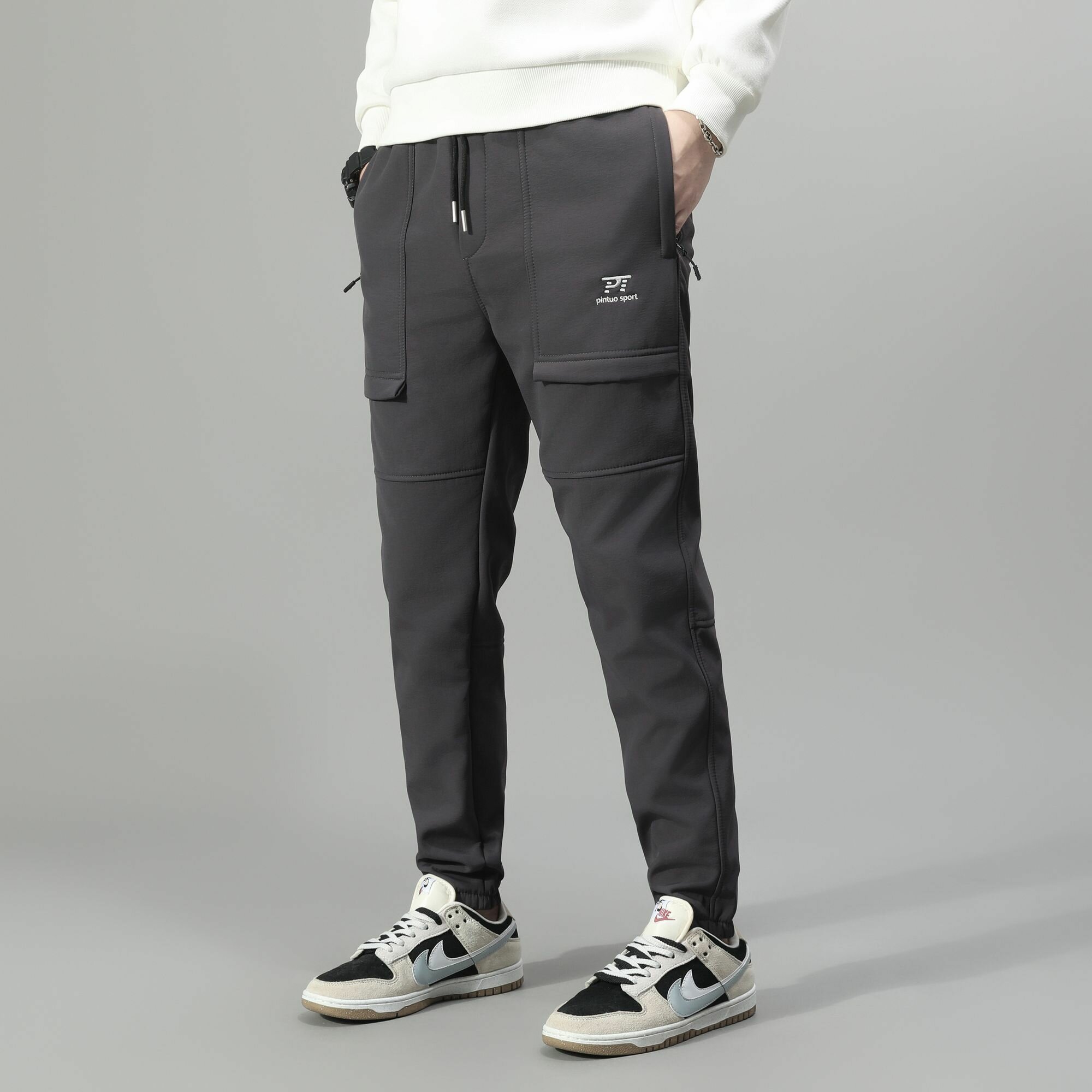 Новая уличная одежда, три в одном: холодоустойчивые мягкие брюки для мужчин и женщин, водонепроницаемые, с большими карманами, для походов и альпинизма, больших размеров, повседневные