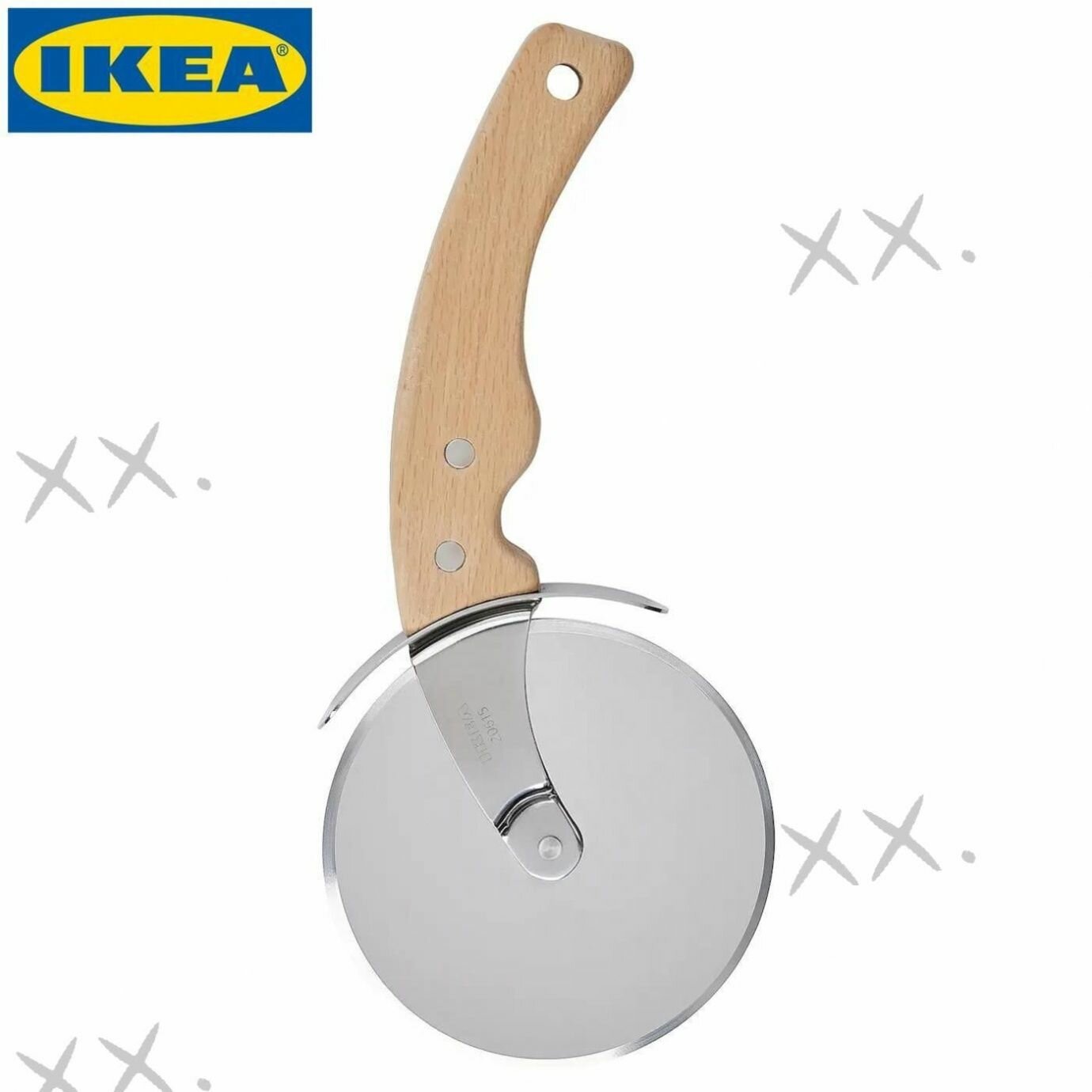 IKEA Набор столовых приборов 1 предм. светло-коричневый, белый