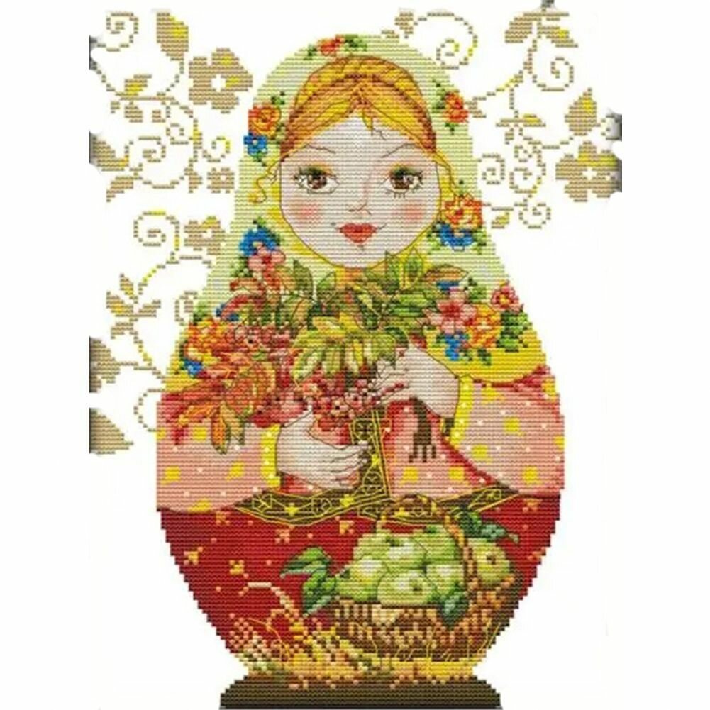 Эксклюзивный набор для вышивки 28x37 см на хлопковой основе 14CT