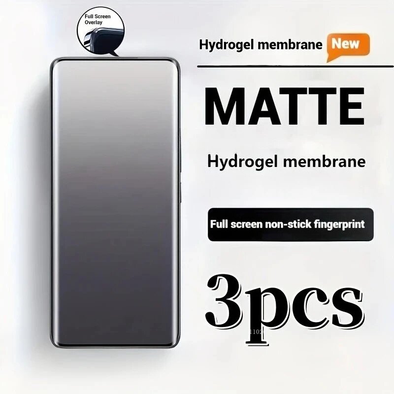 3 шт. матовая гидрогелевая защитная пленка для экрана для Xiaomi Poco X7 X6 X5 X3 X2 Поко х7 про