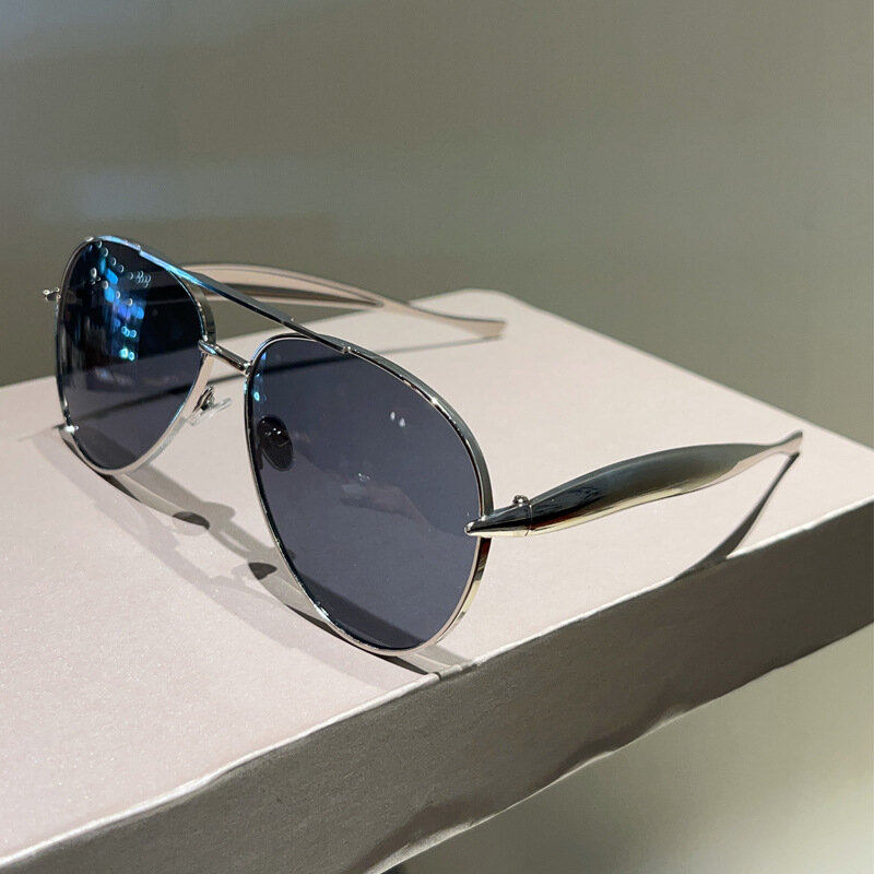 Style Очки солнца УФ Пилот Двойная балка Металл Унис/3472