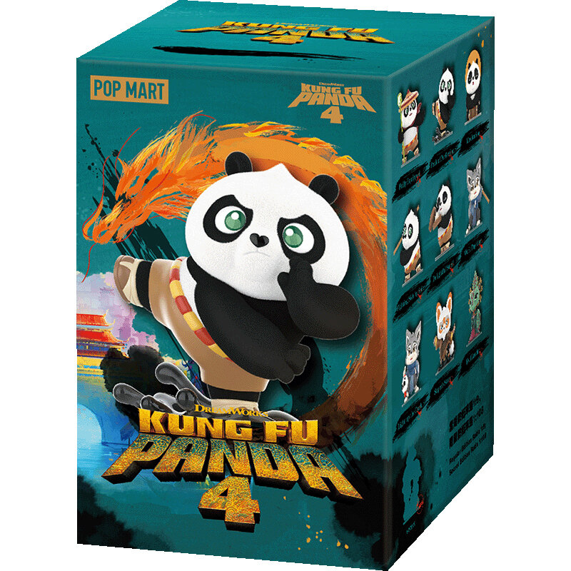 Загадочные боксы унисекс POP MART Кунг-фу Панда Одиночный бокс, ассорти