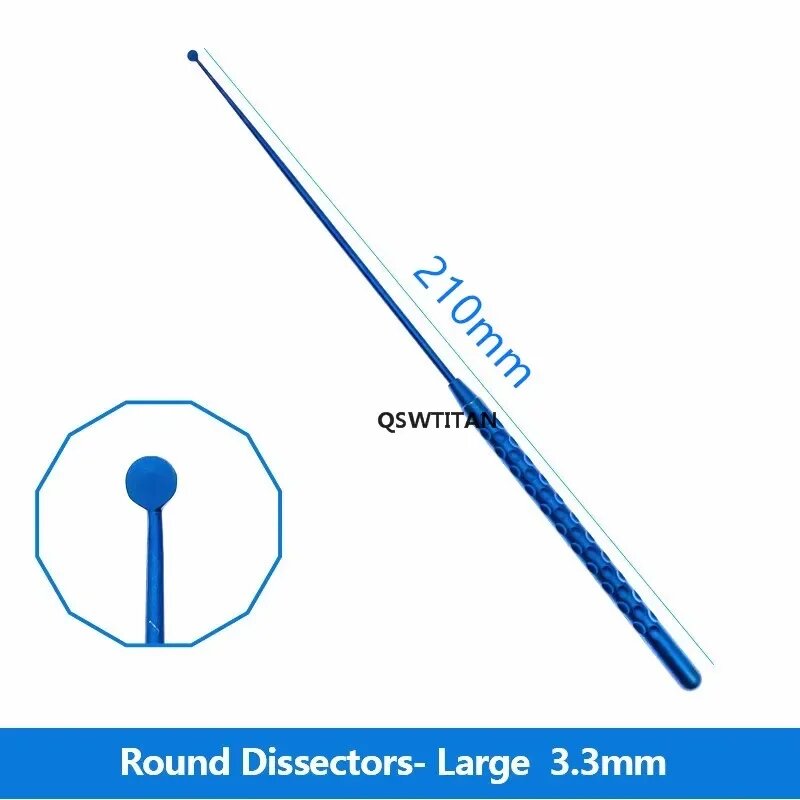 Титановый диссектор Round Dissector 3.3 мм, 21 см
