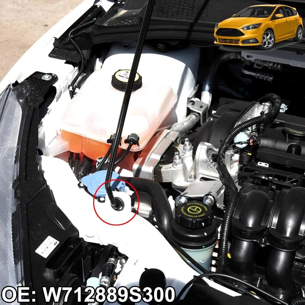 2 шт, опора для штанги капота W 712889 S300 для Ford Focus S-Max Kuga C-Max Fusion Mondeo Escape форд фокус 2-х зажимов для втулки