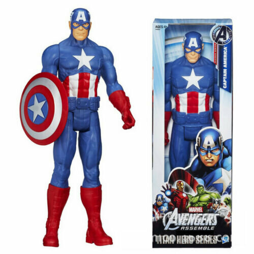 (Капитан Америка) Marvel Avengers 12-дюймовые экшн-фигуры серии Titan Hero Детские игрушки Детские M