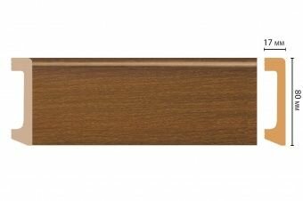 Плинтус Напольный для Ремонта Decomaster D235-85 ШК/20 В80хШ17Д2400 мм / Декомастер.