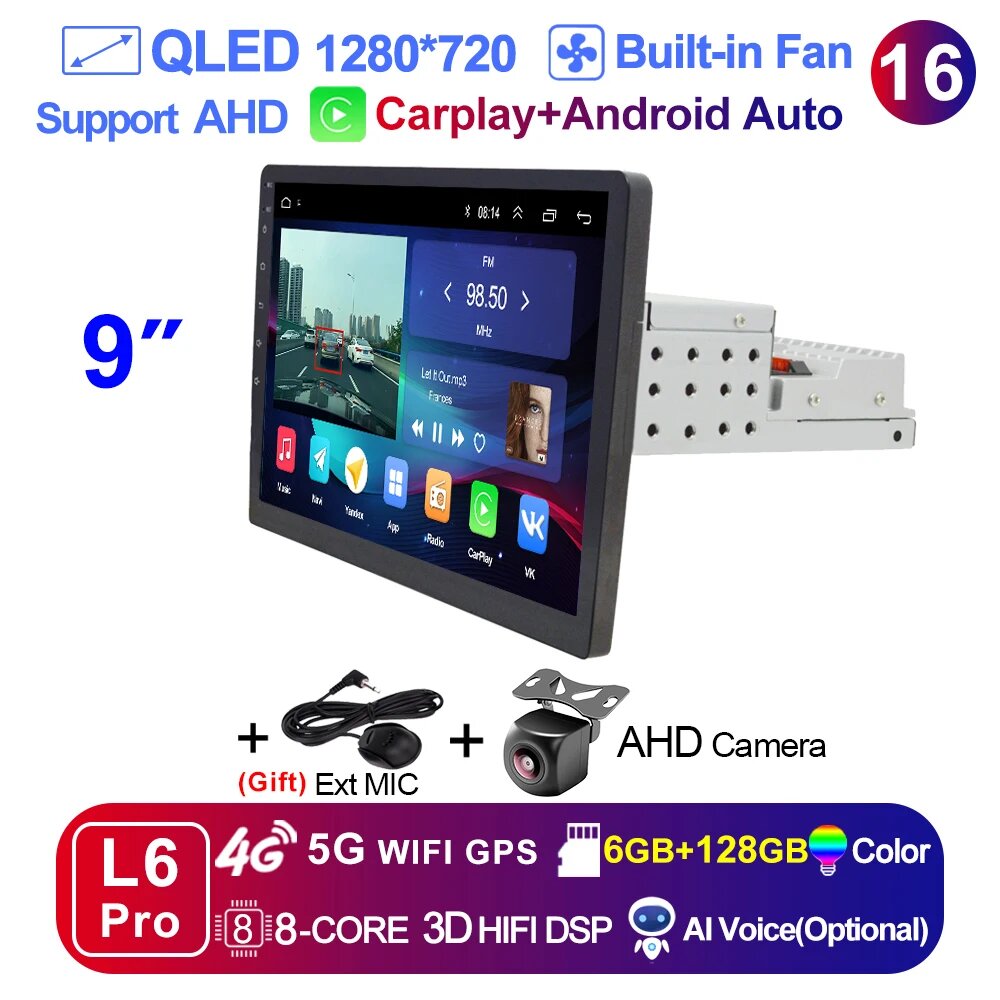 LEHX Pro 8-ядерный Android 14 1din 9 "10" автомобильный радиоприемник мультимедийный видеоплеер для Volkswagen Nissan Hyundai Kia toyota Carplay gps