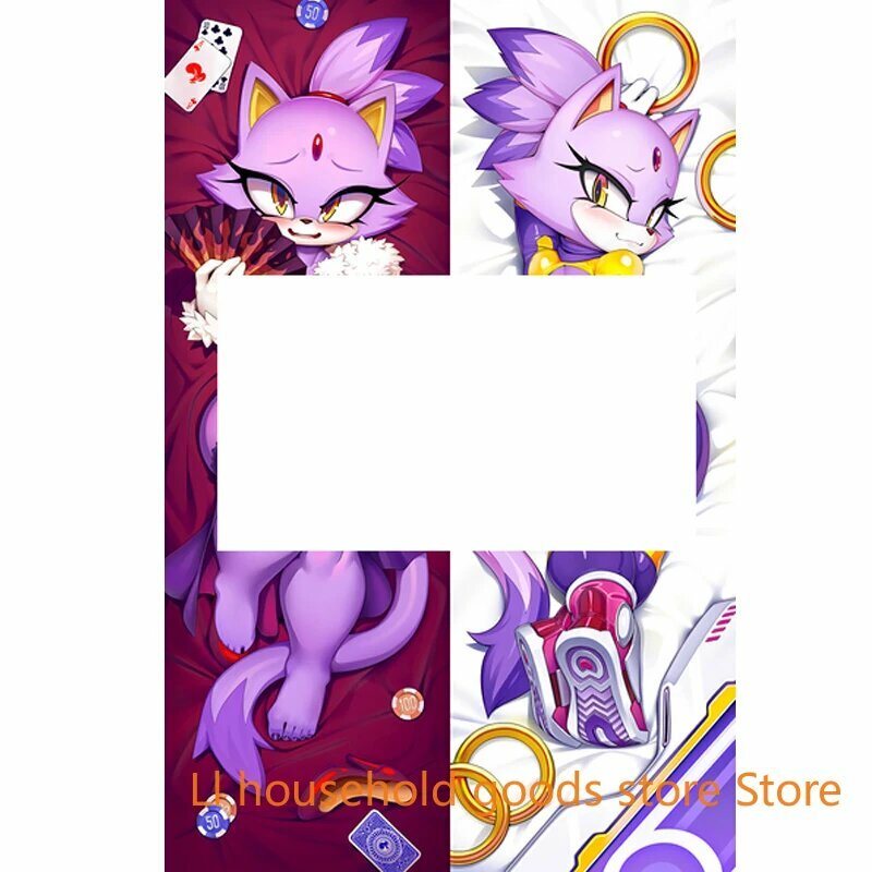 Наволочка Dakimakura Animal Blaze Furry Sonic 60x180cm 2way, SY-3757