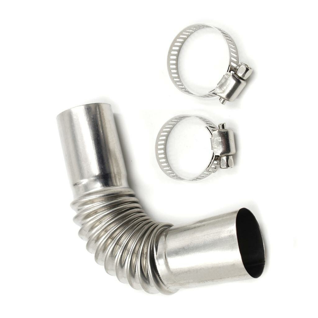 Труба выхлопная 24 мм для дизельного подогревателя, Изгиб