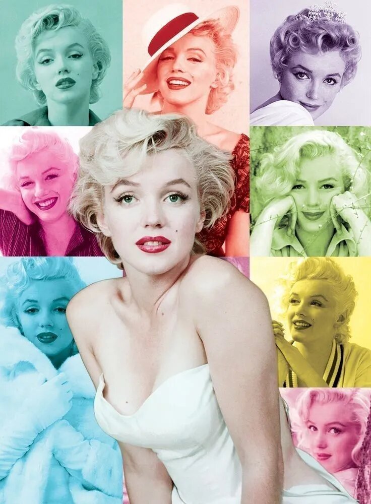 Алмазная Мозаика "Мэрилин Монро" 40x50 См Алмазная Вышивка / Картина Стразами Подарков / Украшения