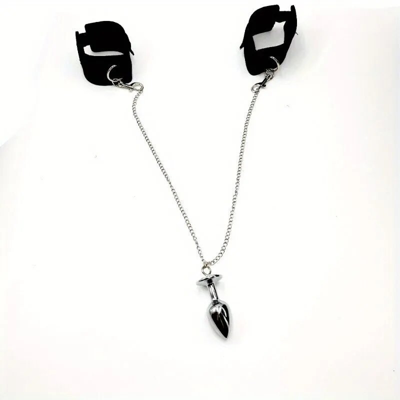 Крюк анальный БДСМ с поводком и ошейником