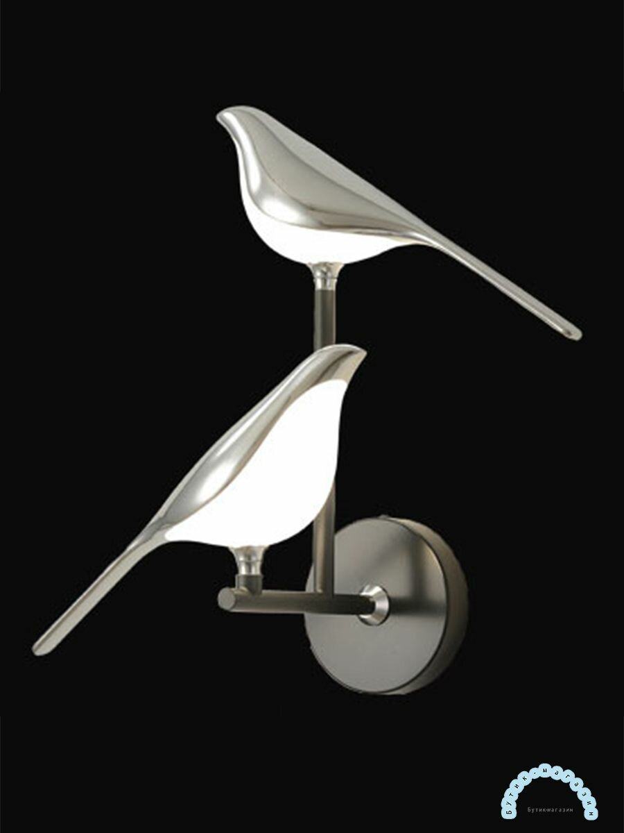 LED Трехцветный свет птичка Бра в прихожей, гостиной, детской комнате