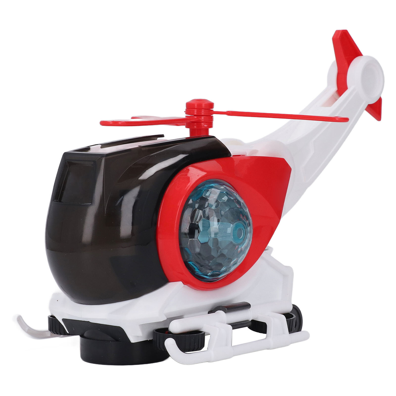 Электрический трансформирующийся игрушечный самолет/вертолет, модель вращающегося вертолета со светом и музыкой для детей старше 1 года, красный.