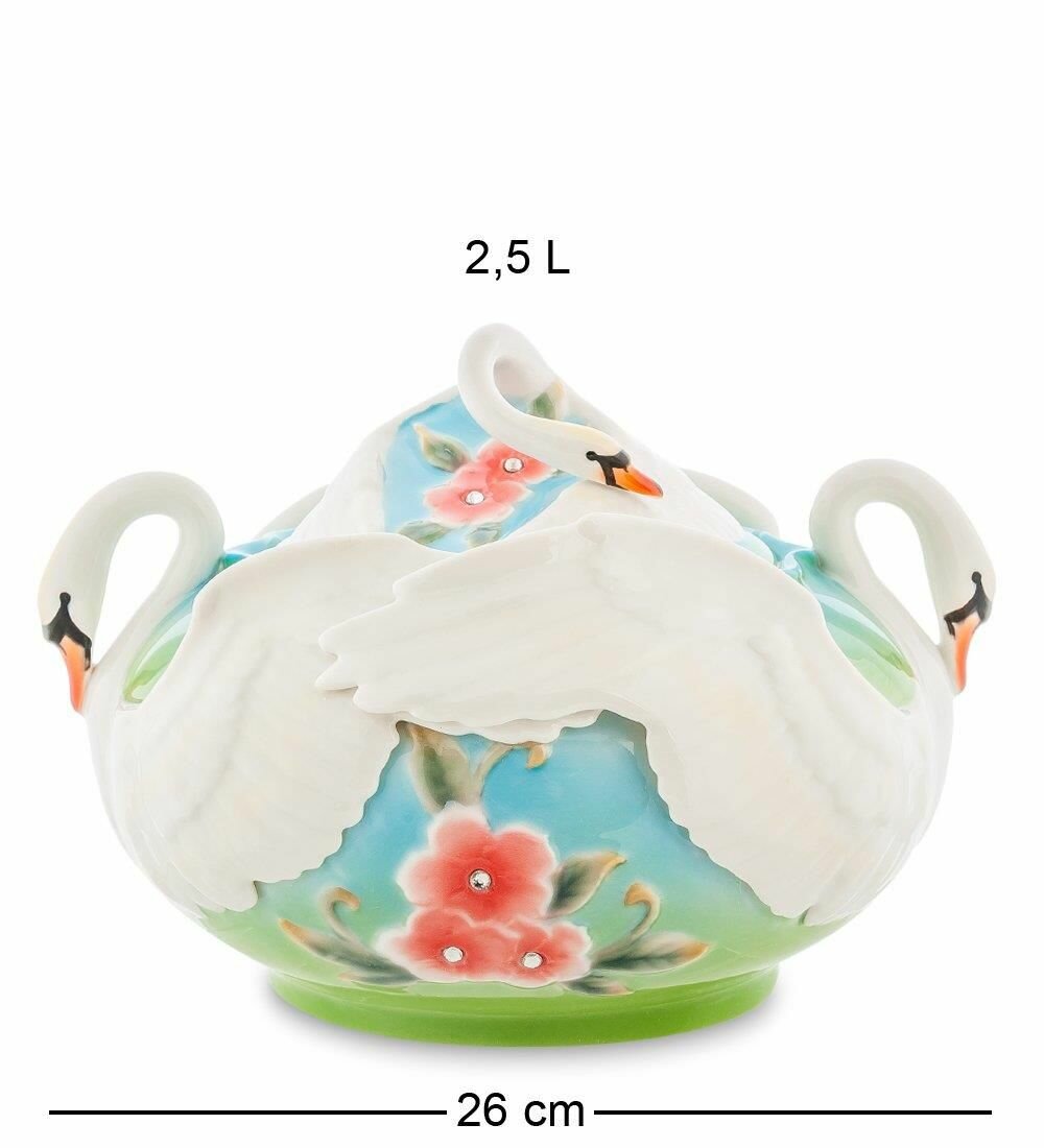 Супница Лебеди (Pavone), A2019181, Pavone, Фарфор, в подарок