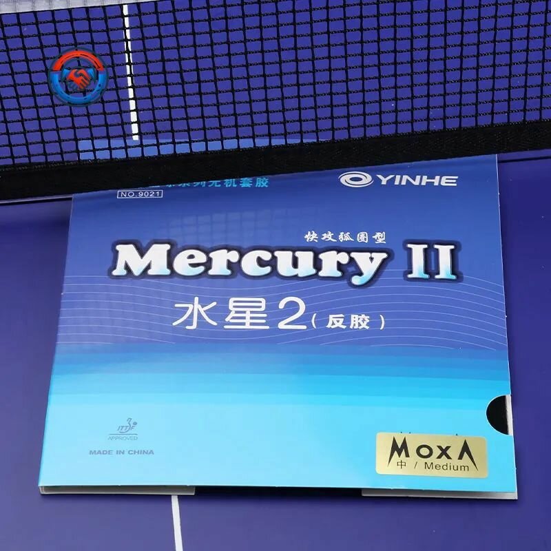 Накладка для ракетки Yinhe MERCURY II, команда allround, липкий топшит и губка MOXA, усиленный контроль и вращение, цвет красный или чёрный, max толщина