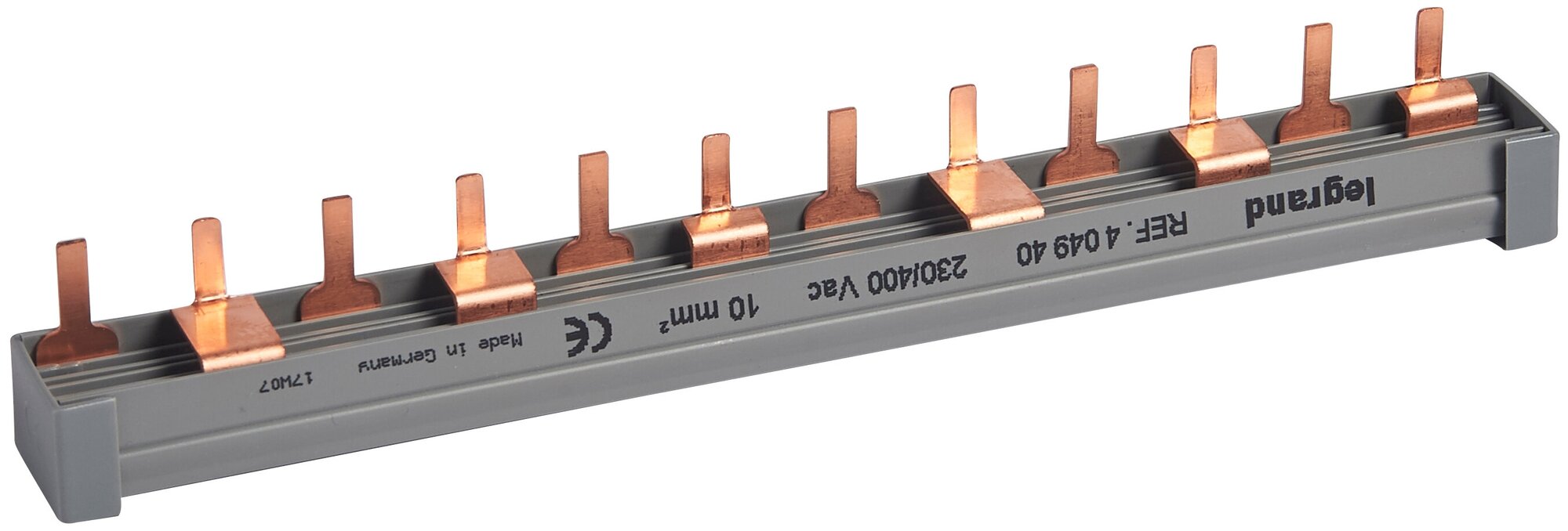 Гребёнчатая шина Legrand HX3 до 63 А для винтовых зажимов 2П 3 фазы 12 модулей 404940 .