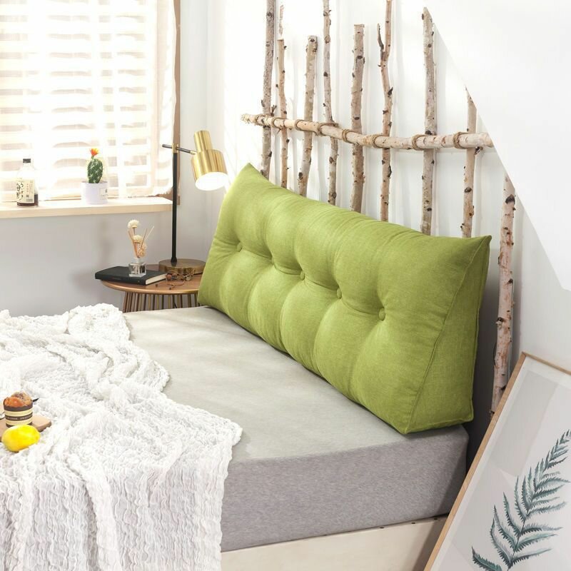 Подушка для дивана с треугольным изголовьем, мягкий чехол, съемный и стираемый, подушка для изголовья, татами, подушка для спинки