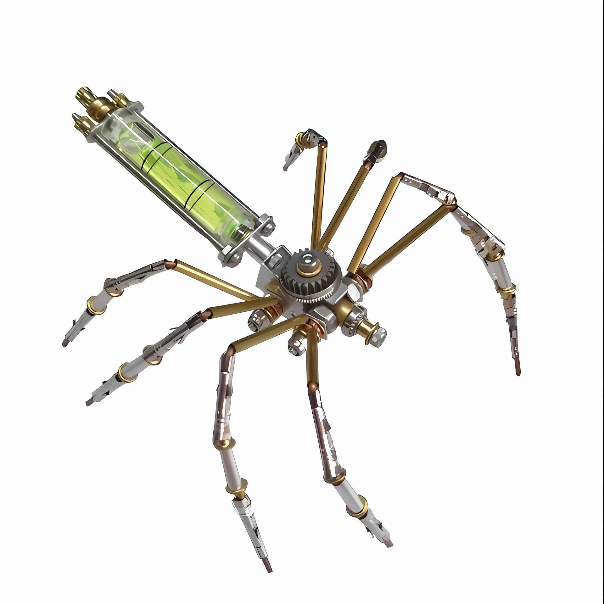 Механический паук Amazon Temu, металлическая сборная модель, 3D DIY набор для ручной сборки, креативный орнамент для мужчин