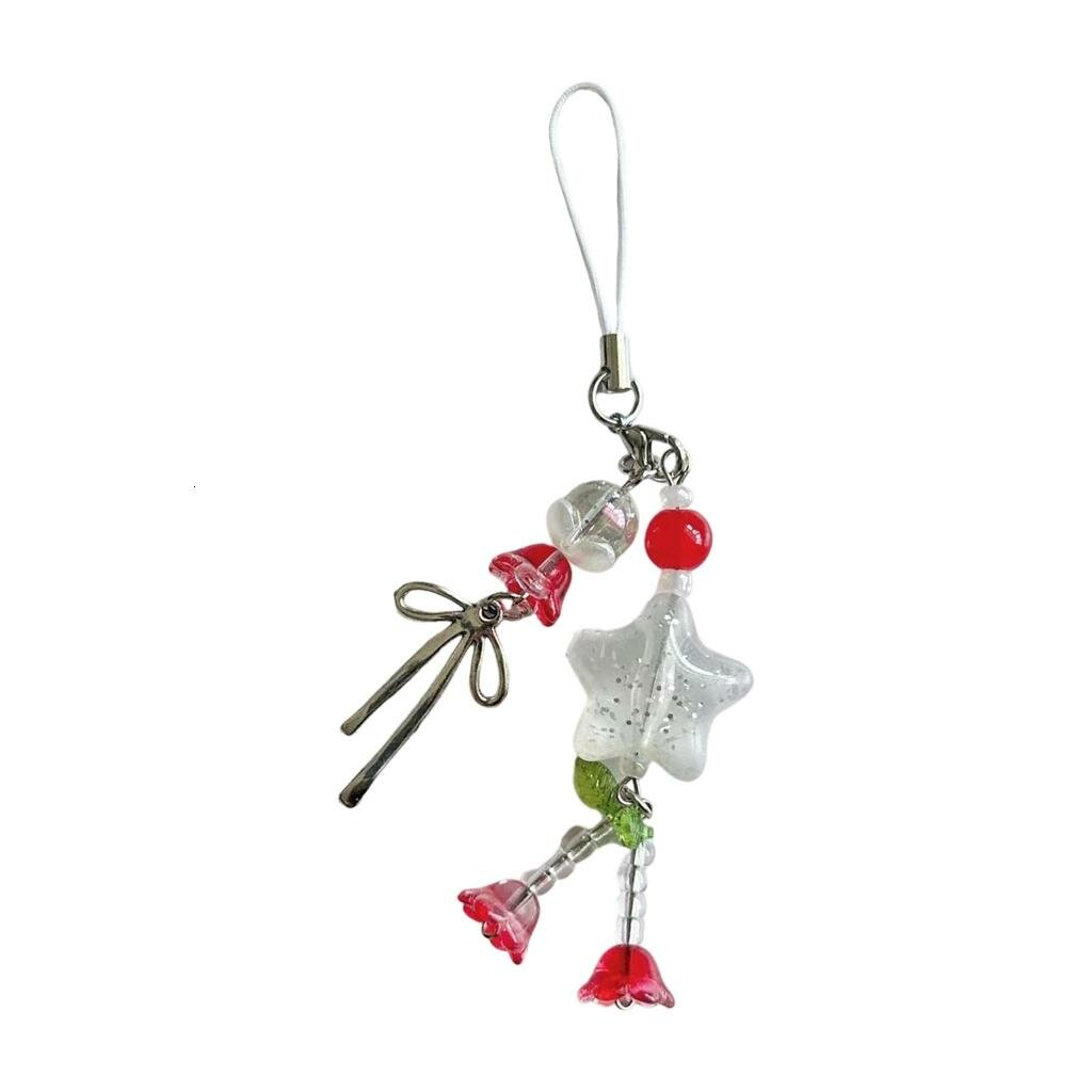 Цепочка для мобильного телефона Star-красная