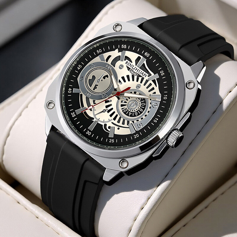 Style Мужские часы Модные минималистичные Кварцевые кожаный ремешок