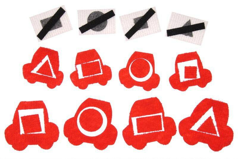 Lip-Lip Веселые липучки Ковролиновый конструктор Гаражи и машинки без игрового поля LIP1051 с 2 лет