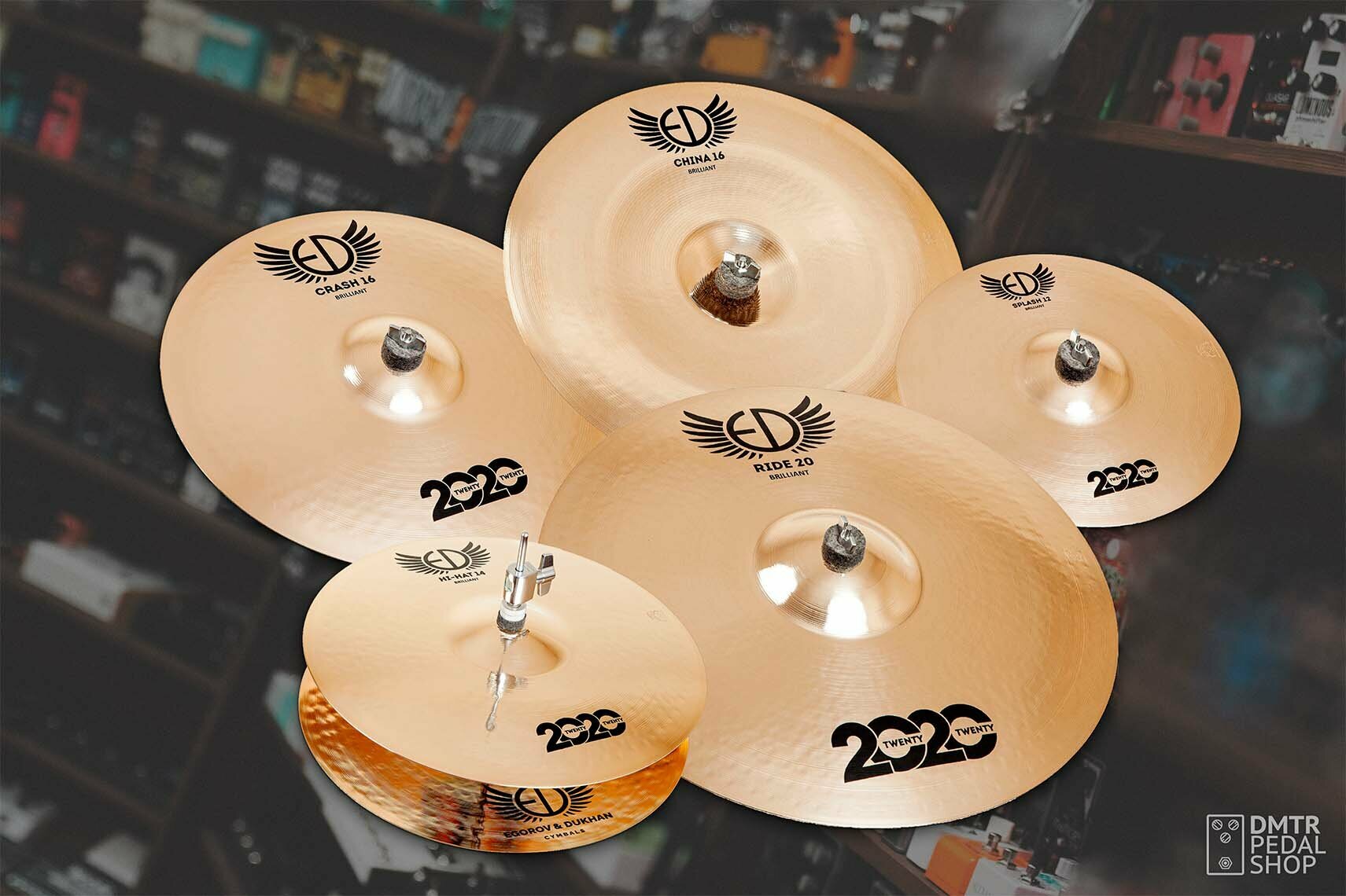 ED2020HH13BR 2020 Brilliant Hi-Hat Две тарелки 13", ED Cymbals