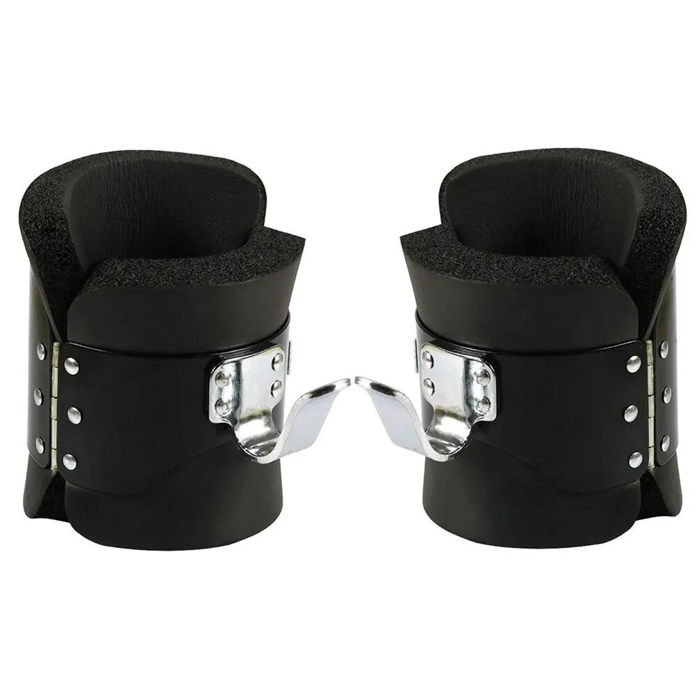 Гравитационные ботинки для инверсионной терапии, черные, из искусственной кожи для спины