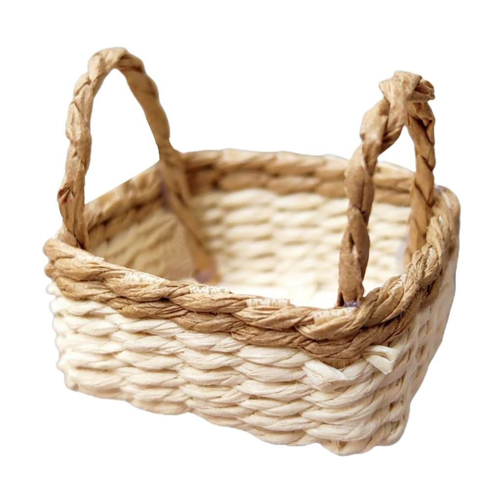 Мини-корзина для кукольного домика, 03