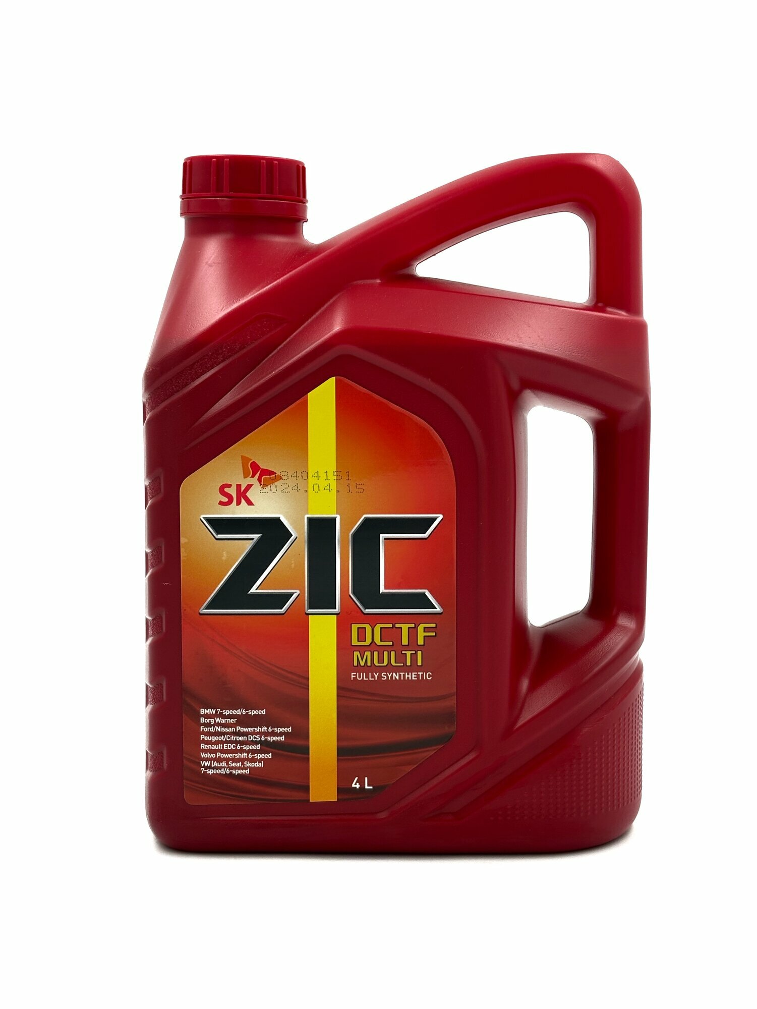 Масло трансмиссионное ZIC DCTF MULTI, 4 литра, синтетическое