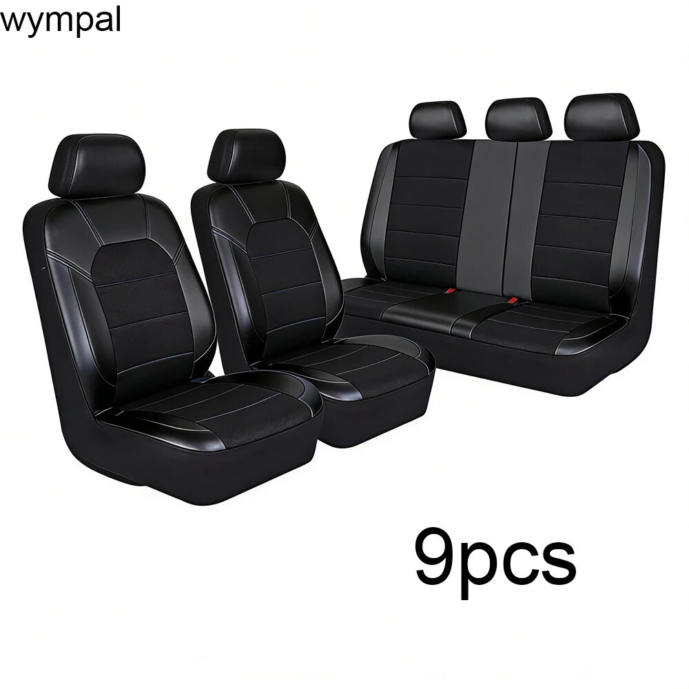 Универсальные кожаные чехлы на автомобильные сиденья для BMW x1, x6, x4, x3, x5, f10, f20, 520, 525, 320, e36, e46, защита для сидений в салоне, автомобильные аксессуары 9pcs