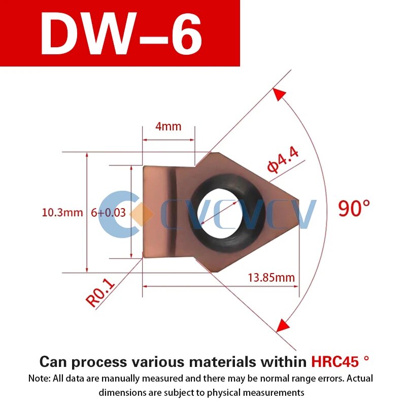 Фреза для обработки шпоночного паза DW-2 2 мм - DW-14(-7.5) 14 мм DW-6 6mm