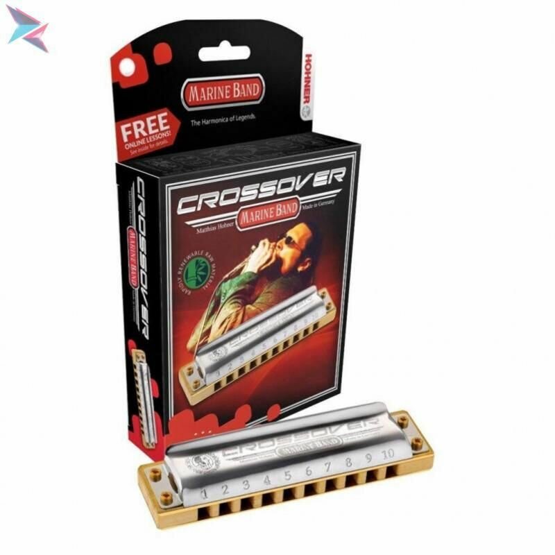 Hohner Marine Band Crossover MBC 10-дырочная блюзовая гармоника для начинающих и исполнителейqz
