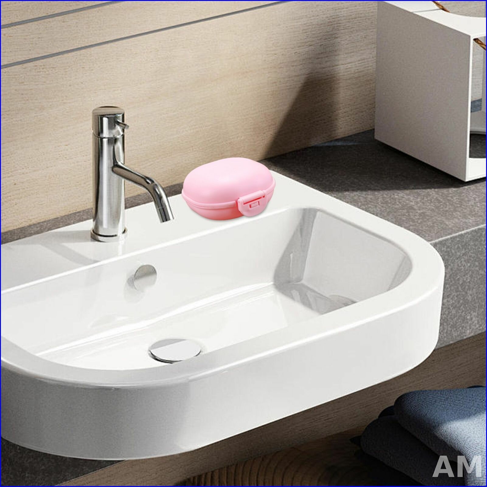 Прочная мыльница, контейнер для шампуня с крышкой для ванной комнаты, кемпинга-YG-GT-0507