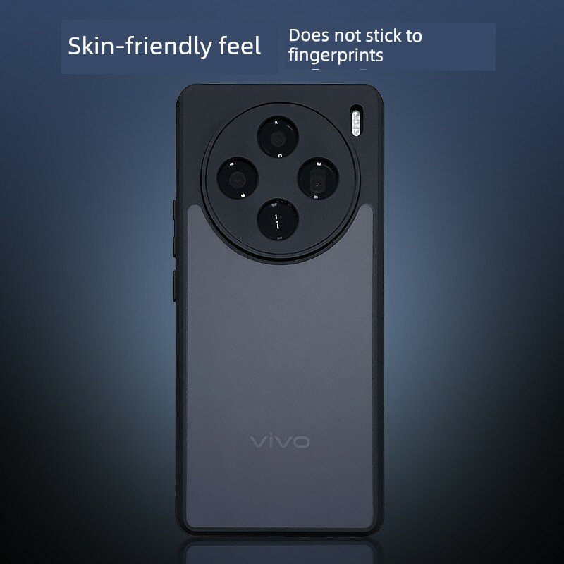 Чехол Vivo X200 Pro Mini Серия Силиконовый Воздушная Подушка Ударопрочный, Черный - Полная Защита для X200 Pro Mini