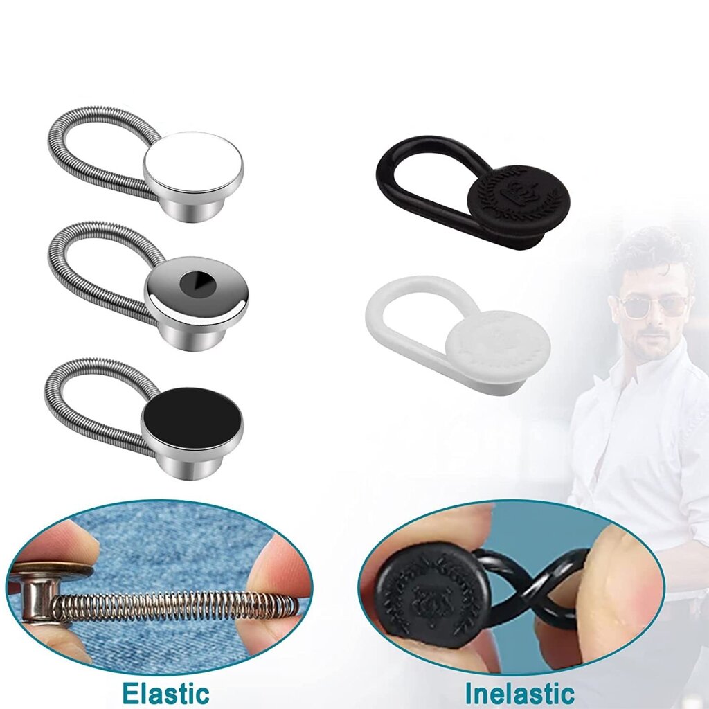 Упаковка из 20шт Удлинителей для воротника рубашки Эластичный удлинитель для воротника шеи для мужчин и женщин, рубашки, пальто, джинсы и брюки