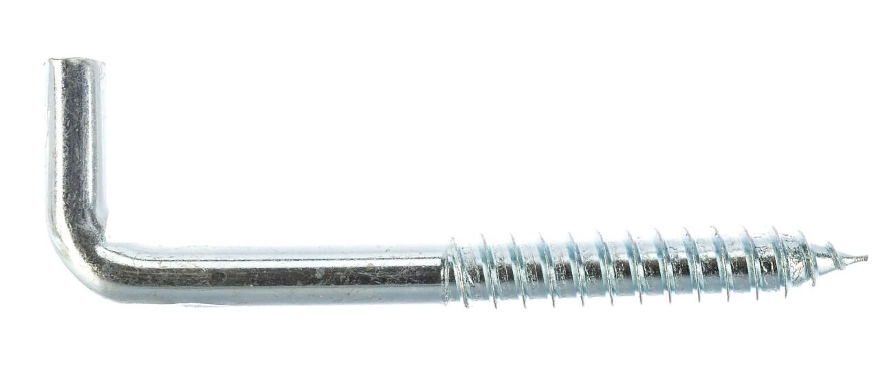 Метиз шуруп - костыль оцинкованный 6,0 х 100мм 2 шт