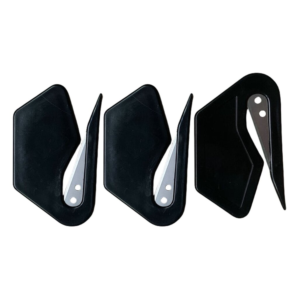 3 пластиковых ножа для вскрытия конвертов, нож для вскрытия писем с большим лезвием-черный