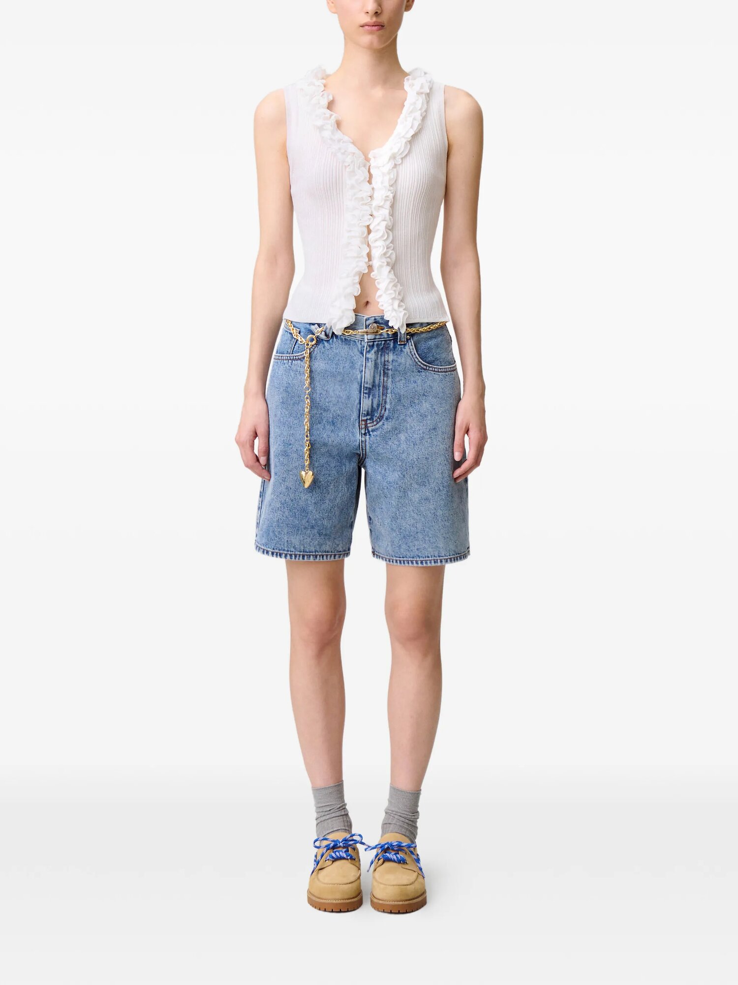 Топ CLAUDIE PIERLOT, размер 32, white — фото 1