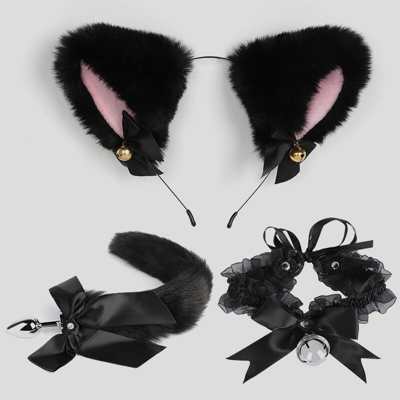 Секс-игрушки для женщин, эротический хвост, симуляция лисы, набор анальных пробок, цилиндрический пробок, эротическое тренировочное средство для женщин