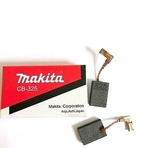 Щетки графитовые СВ-325 для болгарки УШМ Makita 9555-9558, GA5040, для перфоратора HR2470 (оригинал) 194074-2